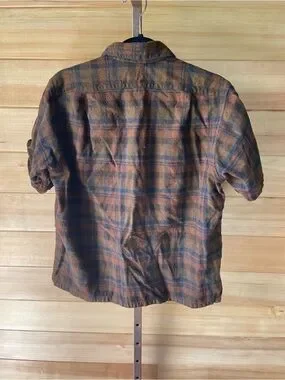 Pendleton | Shirts | Vintage Pendleton Wool Board Shirt Brown Orange ...